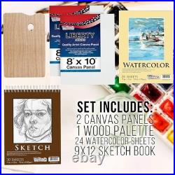 Art Supply Box - Art Studio Kit Portable Easel Art Supplies Painting ...