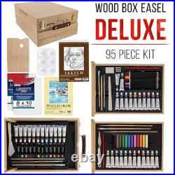Art Supply Box - Art Studio in a Box Portable Easel Painting Supplies ...