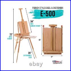 Art Supply Box - U. S. Art Supply Coronado Large Wooden French Style ...